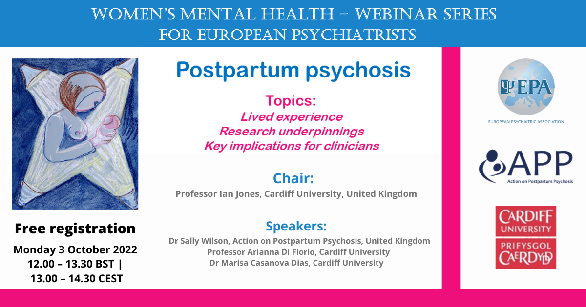 Join a webinar on postpartum psychosis, the third in our series on ...