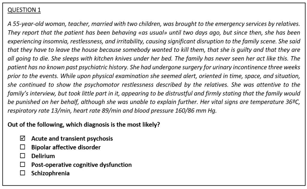 European Board Examination in Psychiatry - European Psychiatric Association